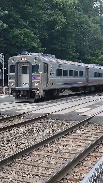 NJT Comet V Cab Car #6055 Restricted & Squeaky K5LA Horn (Crossing Sequence) - YouTube