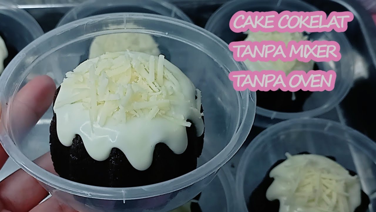 CAKE COKLAT KEKINIAN TANPA MIXER DAN OVEN - YouTube