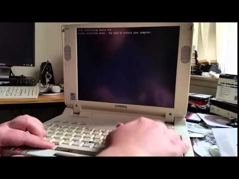 Compaq Armada 7770DMT first look and Windows install - YouTube