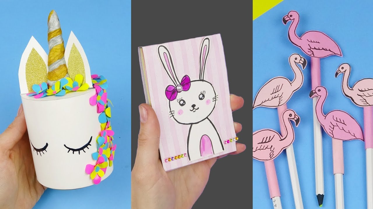 7 DIY School Supplies Easy DIY Paper Crafts For School YouTube 7-diy-school-supplies-easy-diy-paper-crafts-for-school-youtube