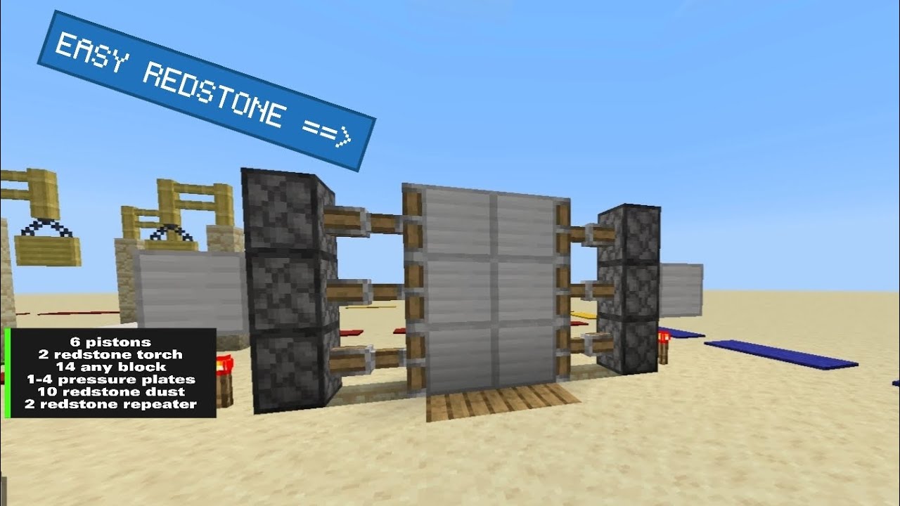Super Easy Redstone Door Build! 🇵🇭 - YouTube