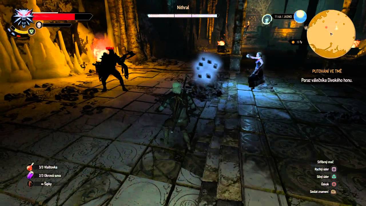 The Witcher 3: Wild Hunt - Geralt vs. Nithral (Death March difficulty ...