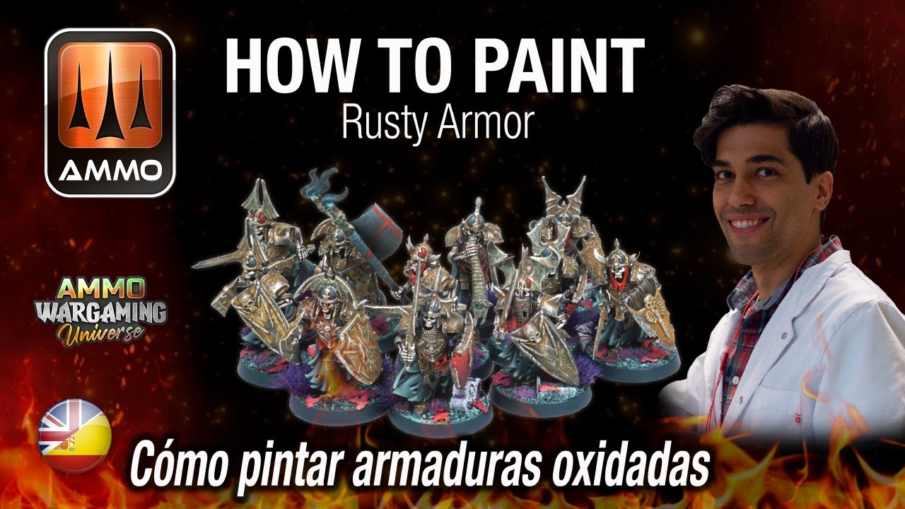 How To Paint Rusty Armor/Cómo pintar armaduras oxidadas. - YouTube