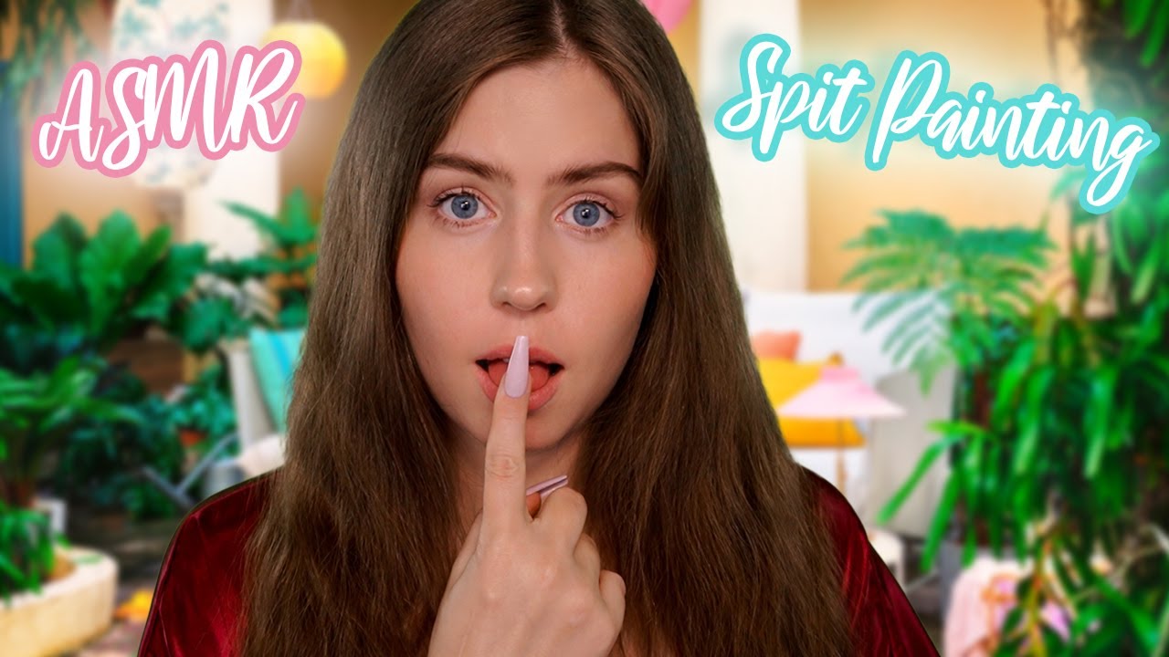 ASMR Spit Painting Salon | LOTS OF MOUTH SOUNDS - YouTube