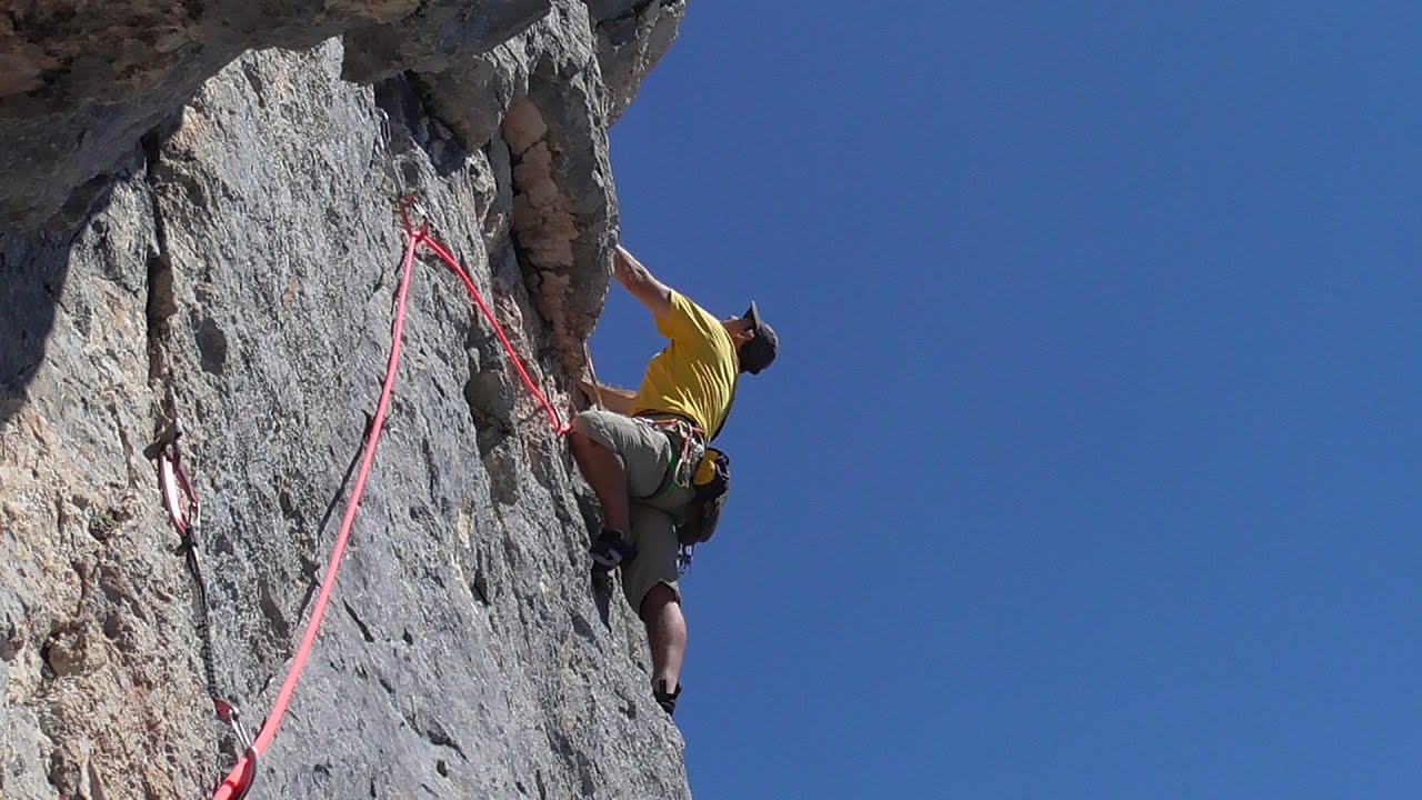 Klettern Rotspitze Rofan - klettern in der Sonne HD - YouTube
