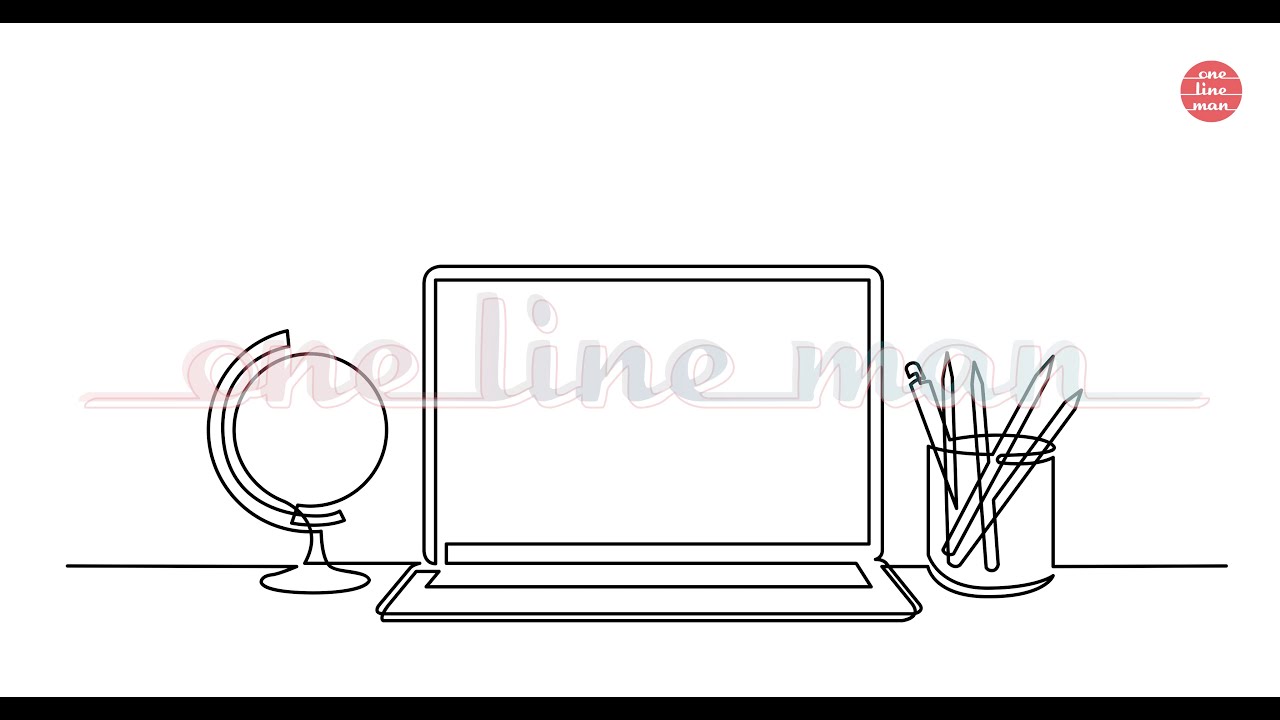 One Line Drawings: Objects. Continuous line vector art animated as self ...