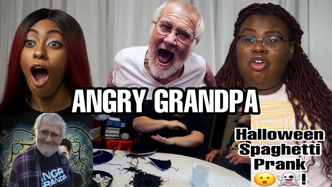 The Halloween Spaghetti Prank - Angry Grandpa | REACTION ‼️ - YouTube