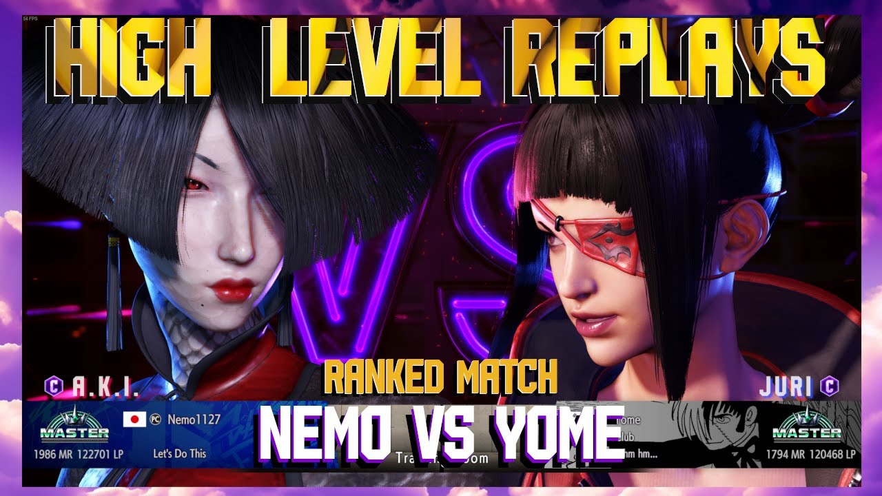 NEMO) AKI vs (YOME) Juri*** - Street Fighter 6 High Level Replays!!! - YouTube