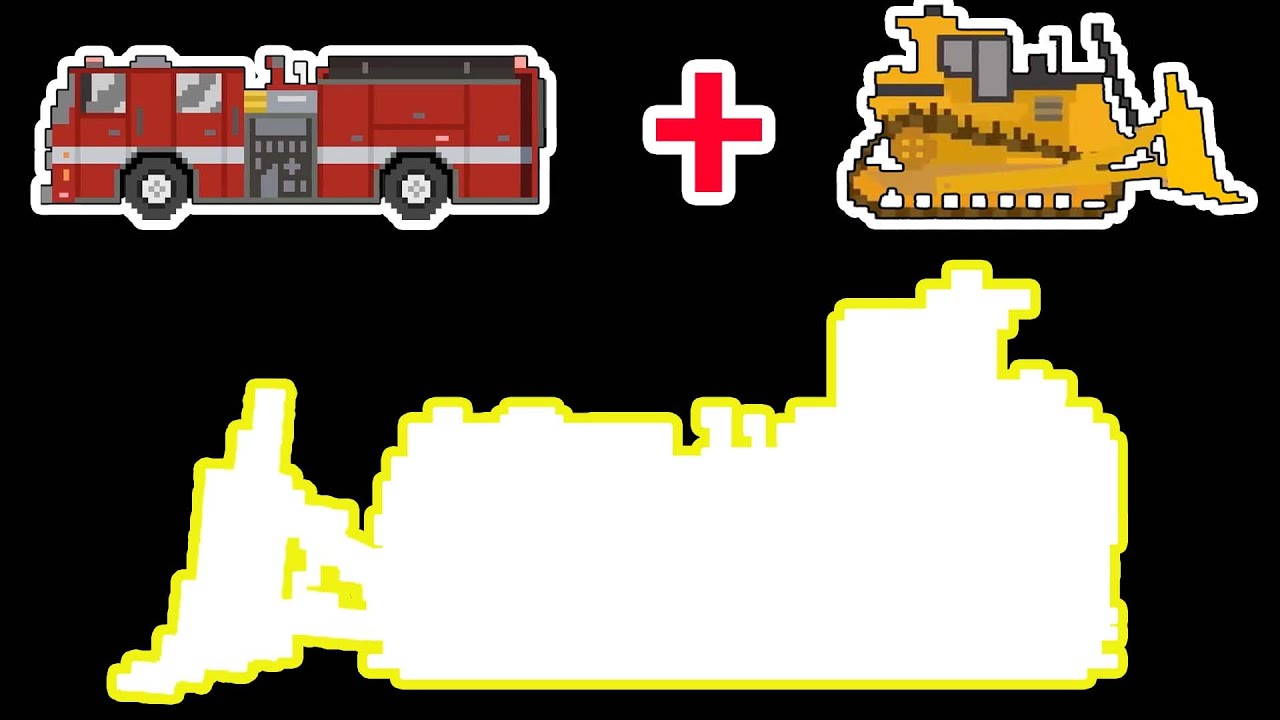 Fire Engine + Bulldozer = Something Super Cool ! | Emergency Vehicles | Picture Show [Pixel City ...
