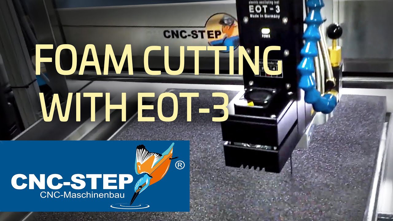 CNC-STEP | EOT 3 oscillating tangential knife / cutter cuts 50mm ...