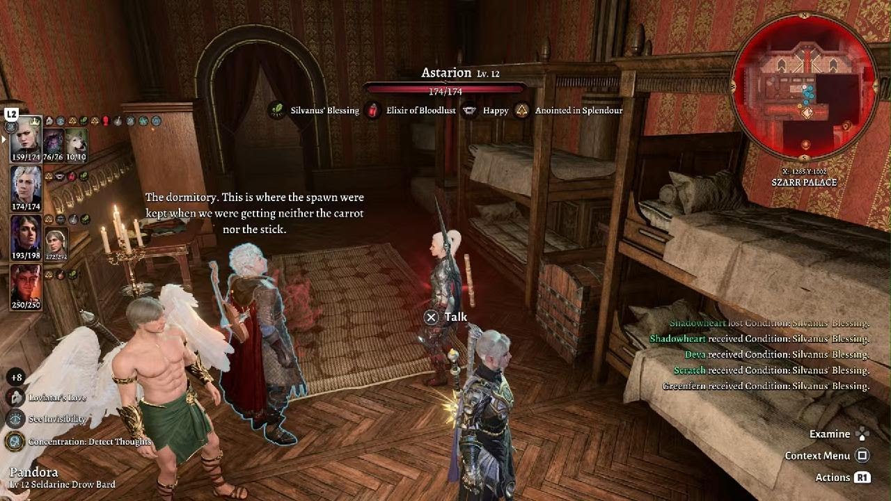 [BG3 Baldur's Gate 3] Szarr Palace: Astarion Shows the Party the Spawn Dormitories - YouTube