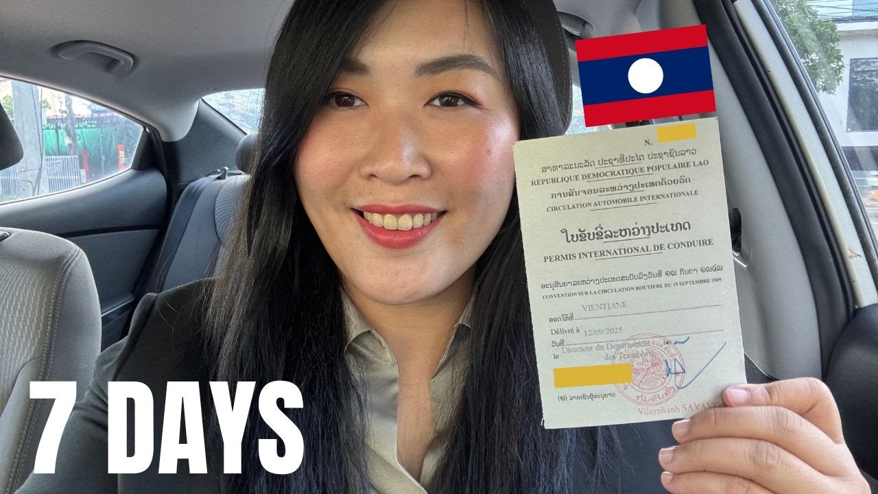Certificate of a Foreign National Driving License in Laos (Permis ...