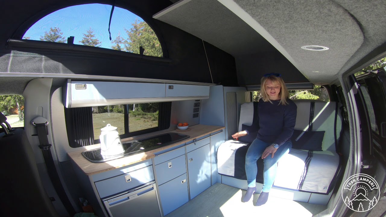 TREK CAMPERS - Camper van tour - Long wheelbase Transporter - YouTube