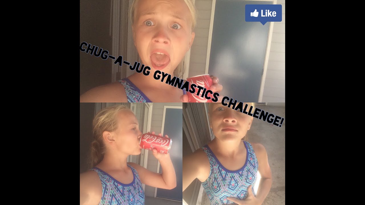 chug-a-jug gymnastics challenge!! - YouTube