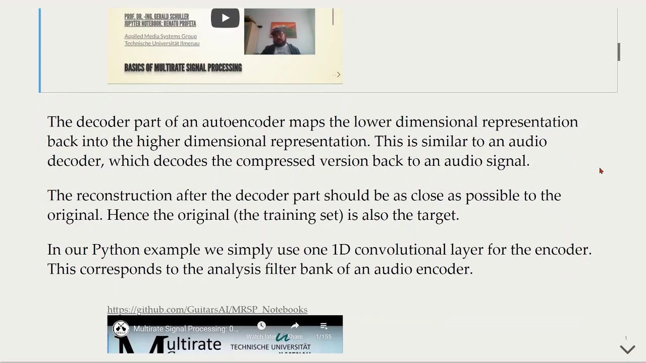 MLfAS - 06 Convolutional Autoencoder - 01 Introduction - YouTube MLfAS - 06 Convolutional Autoencoder - 01 Introduction - YouTube