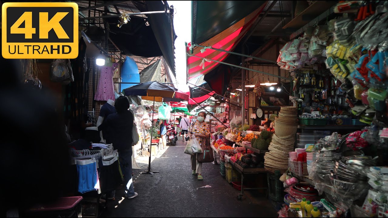 [4K]KHLONG TOEI MARKET BANGKOK - YouTube