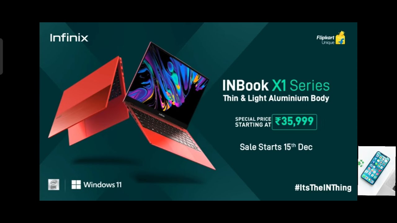 Infinix INBook X1 XL11 Laptop (10th Gen Core i3/ 8GB/ 256GB SSD/ Win11 ...