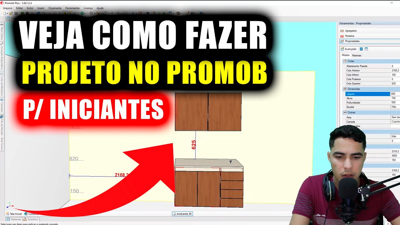 VEJA COMO FAZER PROJETO NO PROMOB - Iniciantes - YouTube