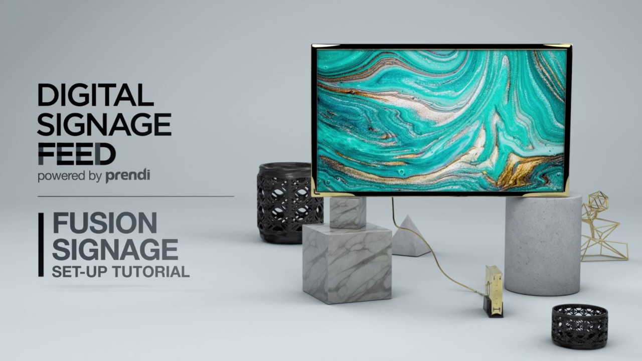 Fusion Signage Tutorial: Digital Signage Feed by Prendi - YouTube