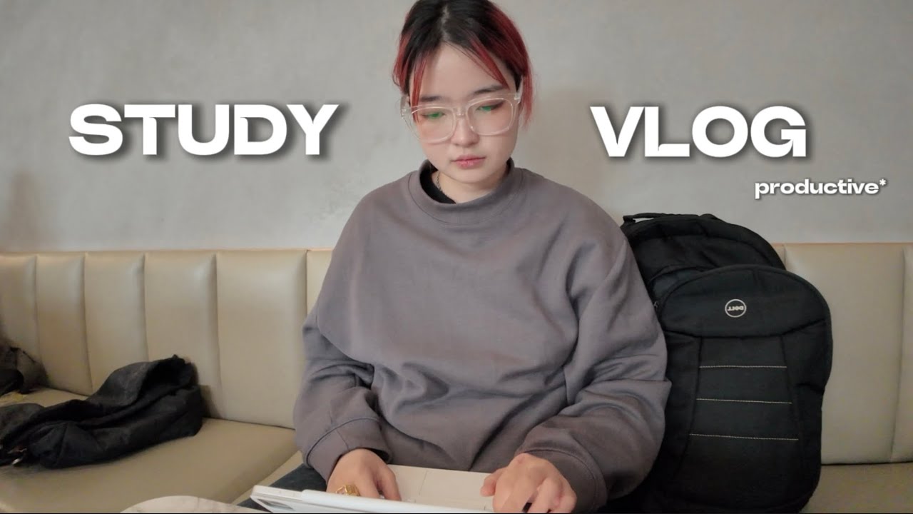 Study day in the lifeㅤᵕ̈🖇 📚.𖦹 lots of study timelapses for motivation ...