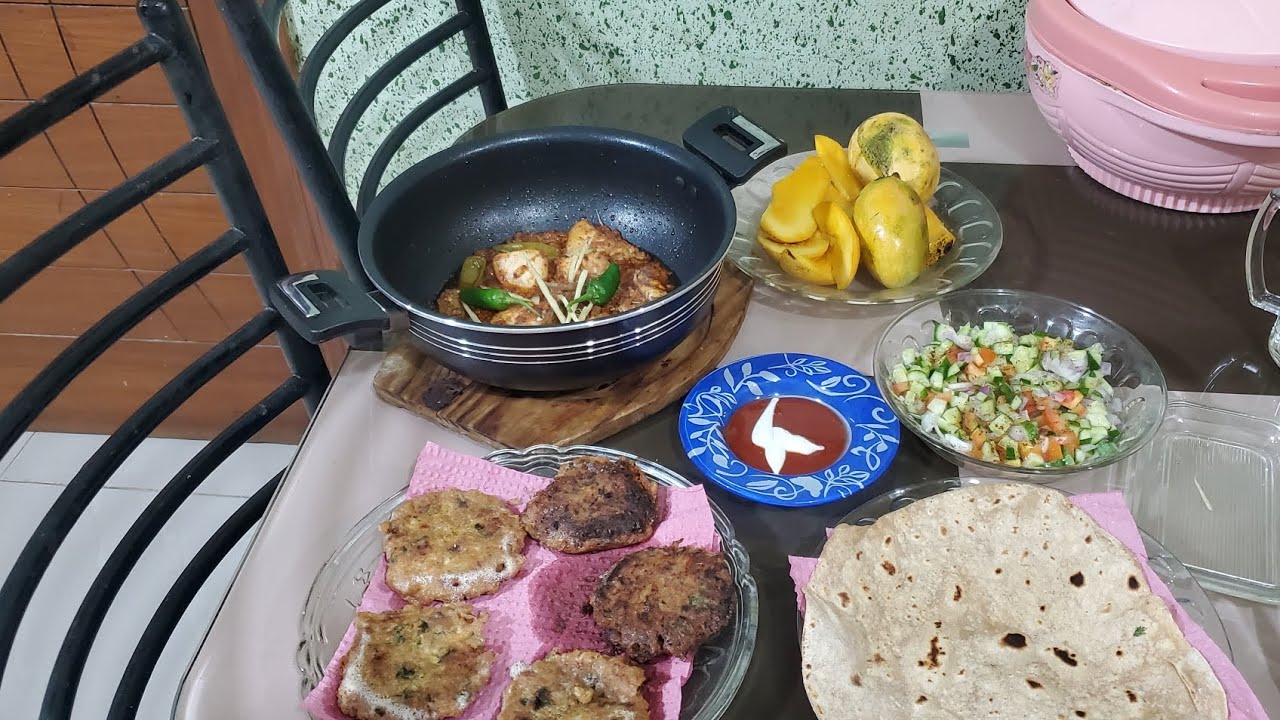 Aaj Humne Banaya chicken balty Gosht Shami Kabab Ghar Ki Roti - YouTube