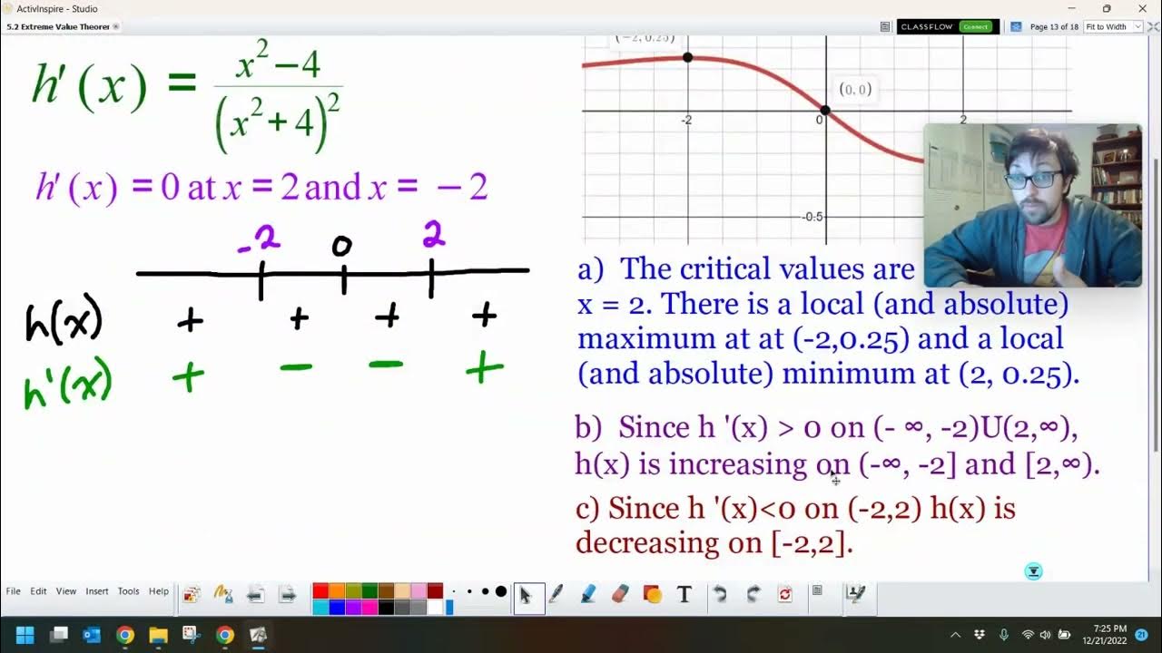 5.2 Part 2 Extreme Value Theorem - AP Calculus - YouTube