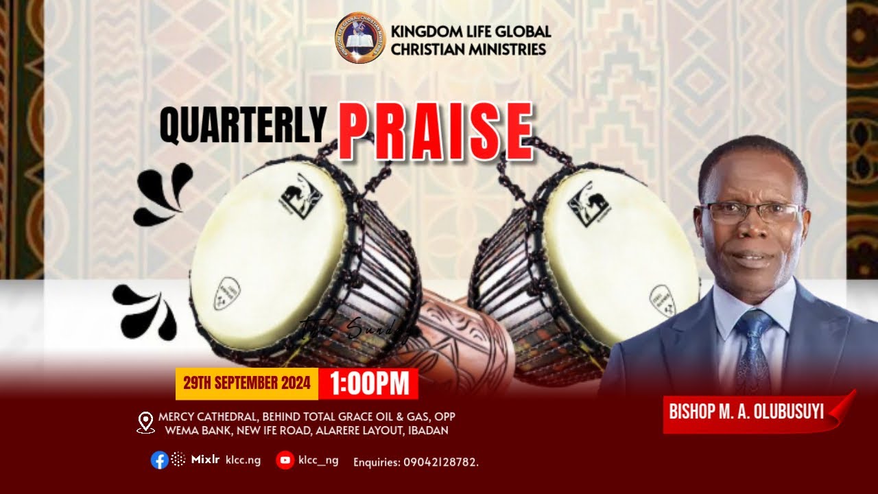 PRAISE SESSION || QUARTERLY PRAISE SEPTEMBER EDITION || SUNDAY 29 September 2024 - YouTube
