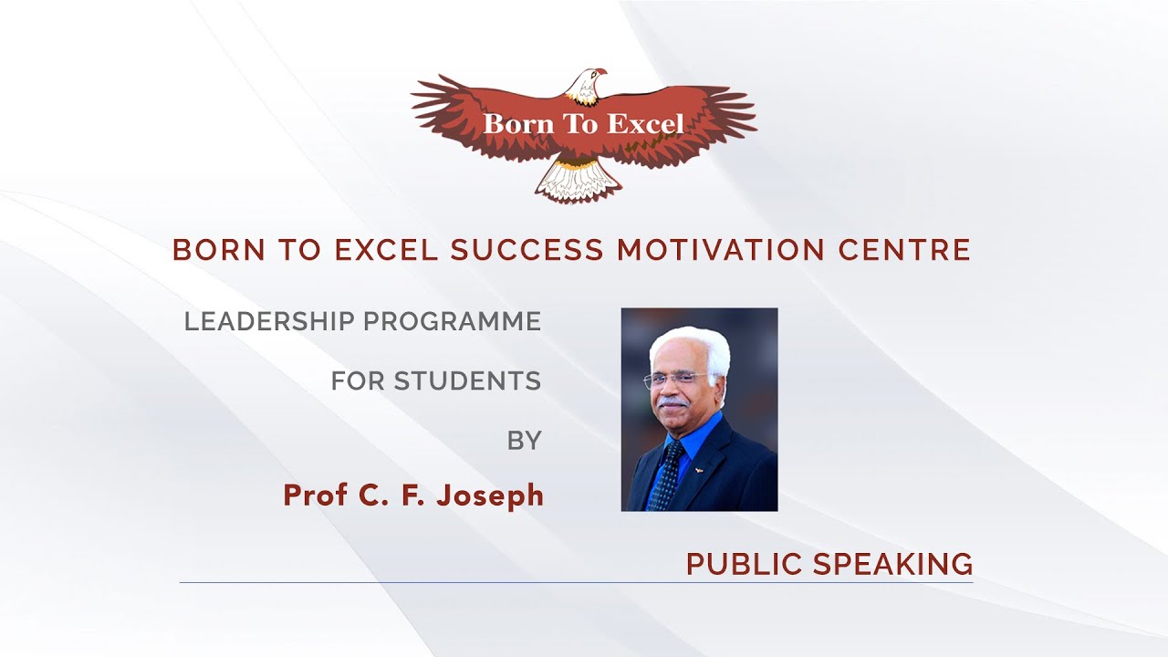 Public Speaking | Born To Excel - YouTube
