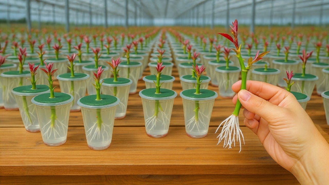 Hydroponic rose cuttings method that anyone can do at home! - YouTube