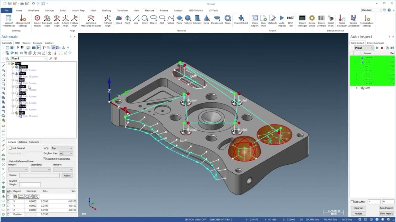 Verisurf CMM Programming - YouTube