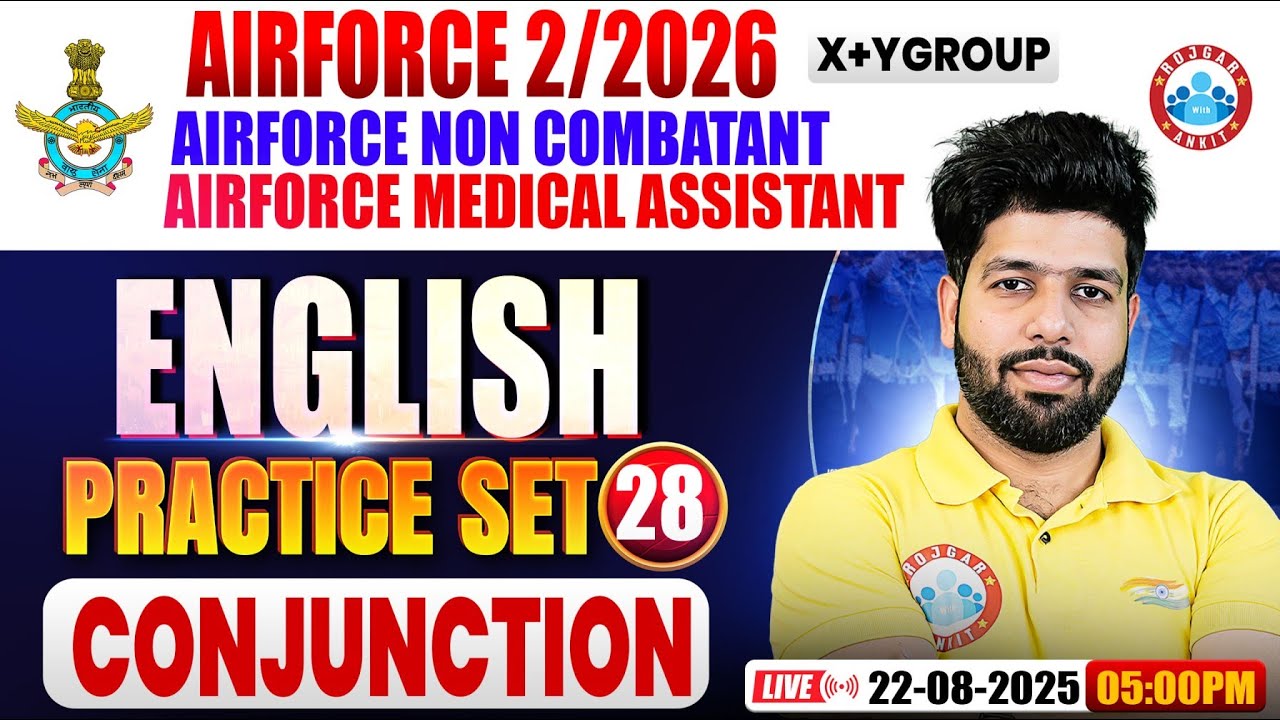 Airforce X & Y Group Classes 02 2026 | Airforce Non Combatant English ...