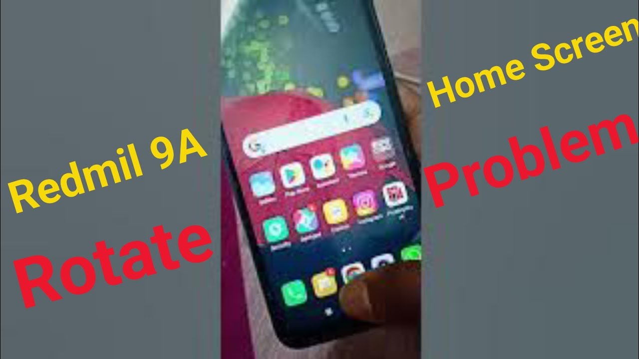 Redmi 9A Mobile home screen rotate problem How To Solve Screen Rotate ...