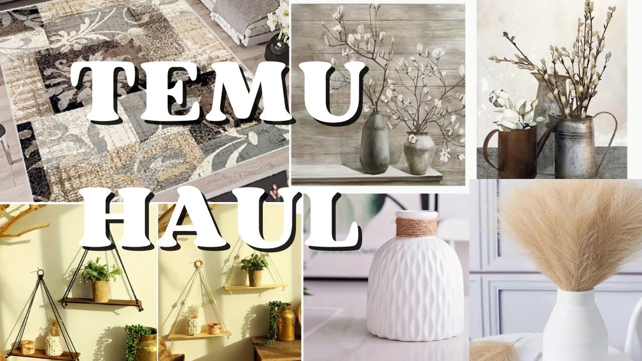Temu Haul Home Decor with prices Not Sponsored - YouTube
