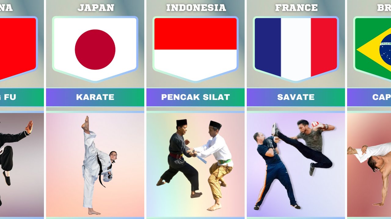 Different Types of Martial Arts Styles From Around The World - YouTube
