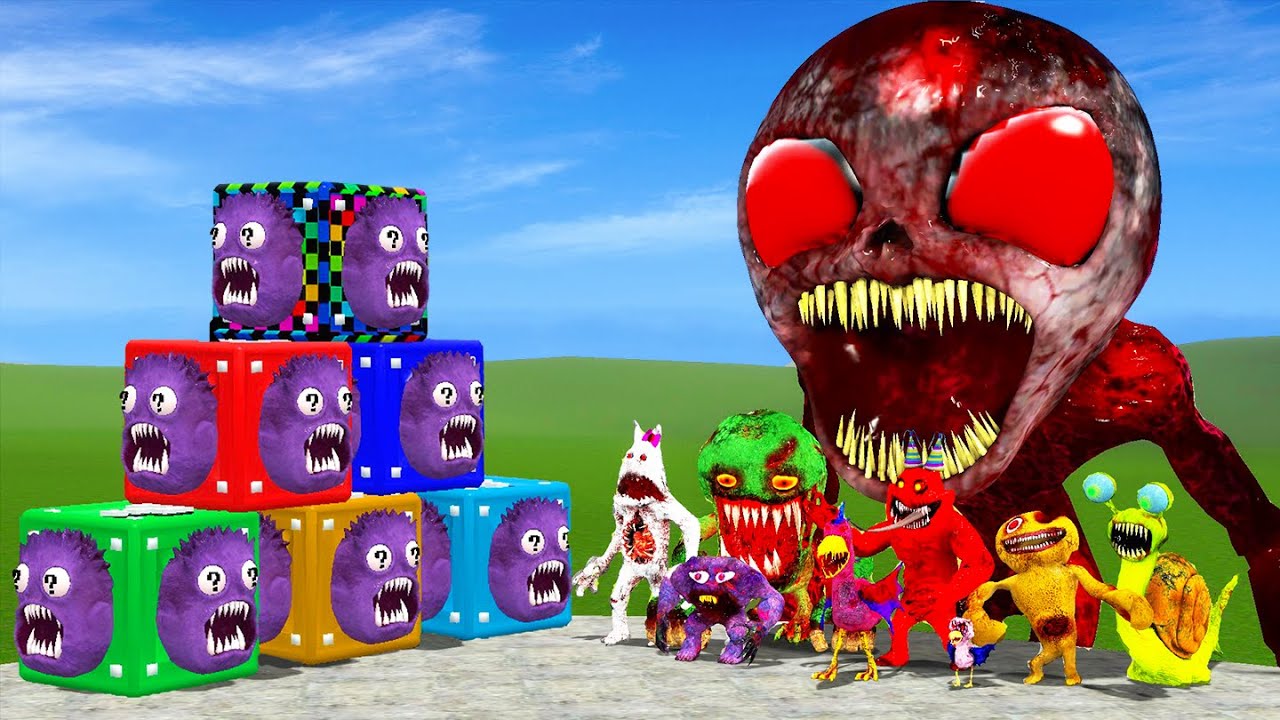 NEW LUCKY BLOCK 2 vs GARTEN OF BANBAN CURSED1 2 3 in GMOD - YouTube