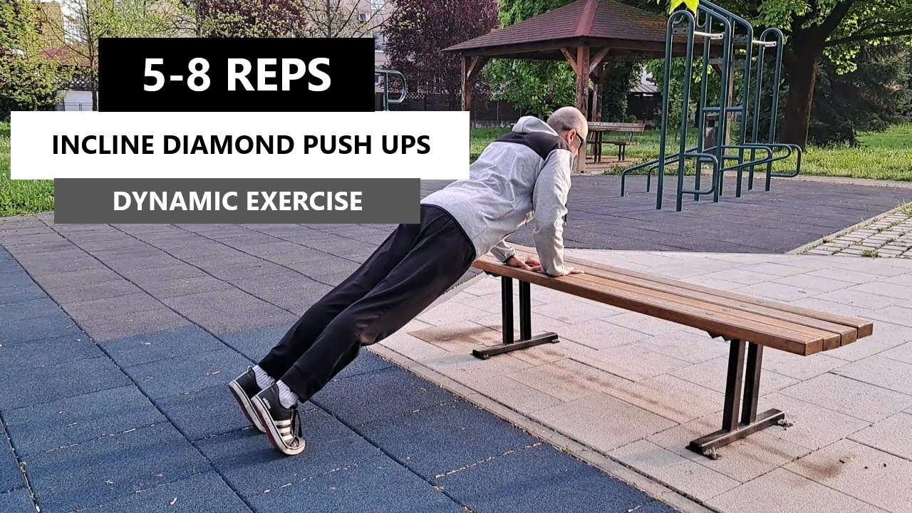 Incline Diamond Push Ups: Let The Chest And Triceps Gains Begin - YouTube
