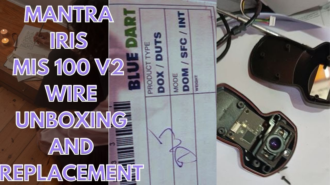 Mantra Iris MIS 100 V2 Wire Unboxing & Replacement,Cable Change ...