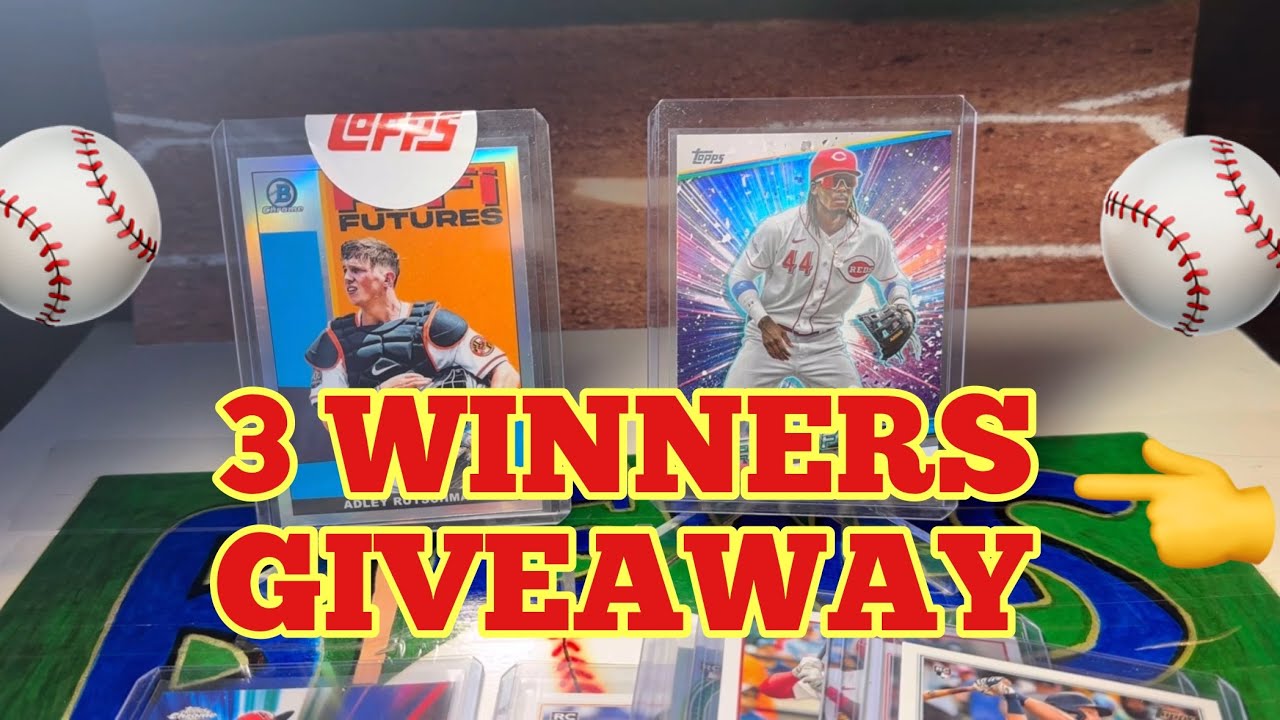 🔥3 WINNERS REVEALED GIVEAWAY BASEBALL CARDS BIG WES MEDIA👈🔥 - YouTube