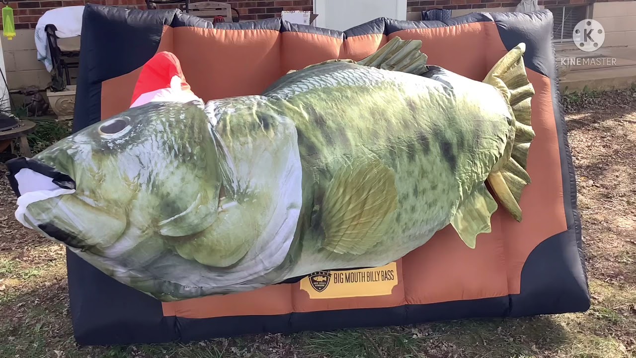 big mouth billy bass inflatable - YouTube