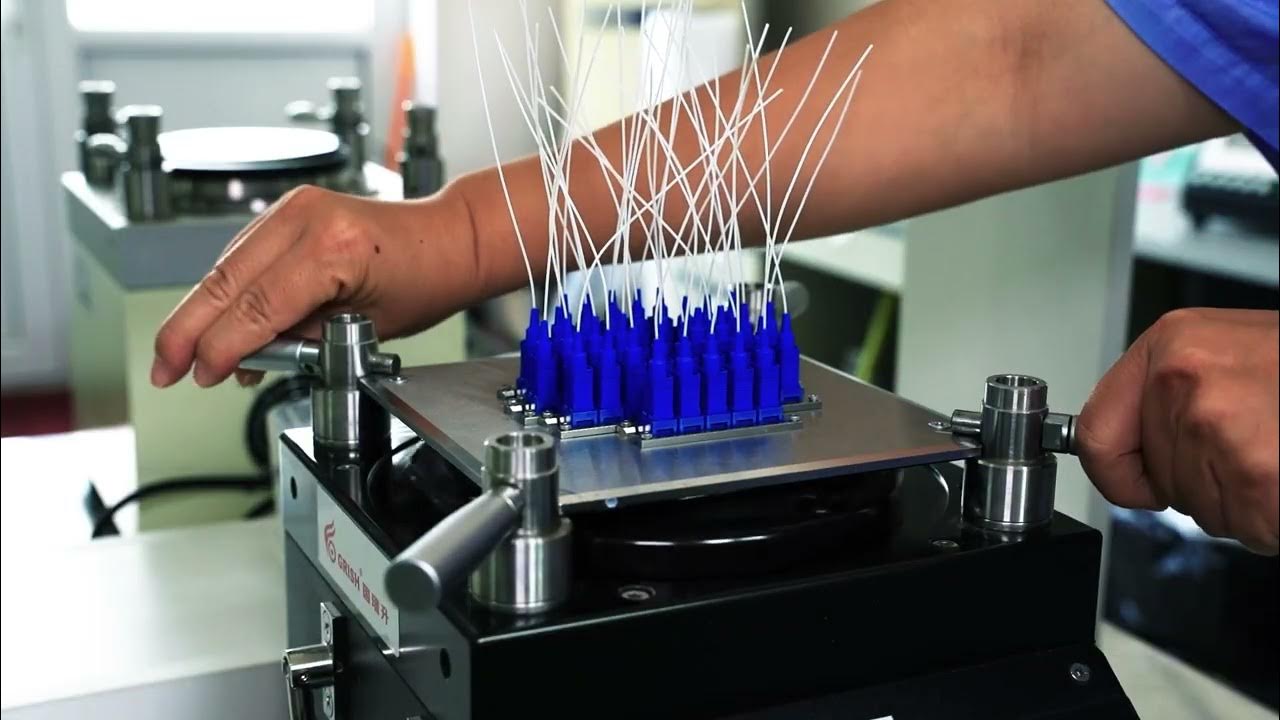 Fiber Optic Polishing Machine - YouTube