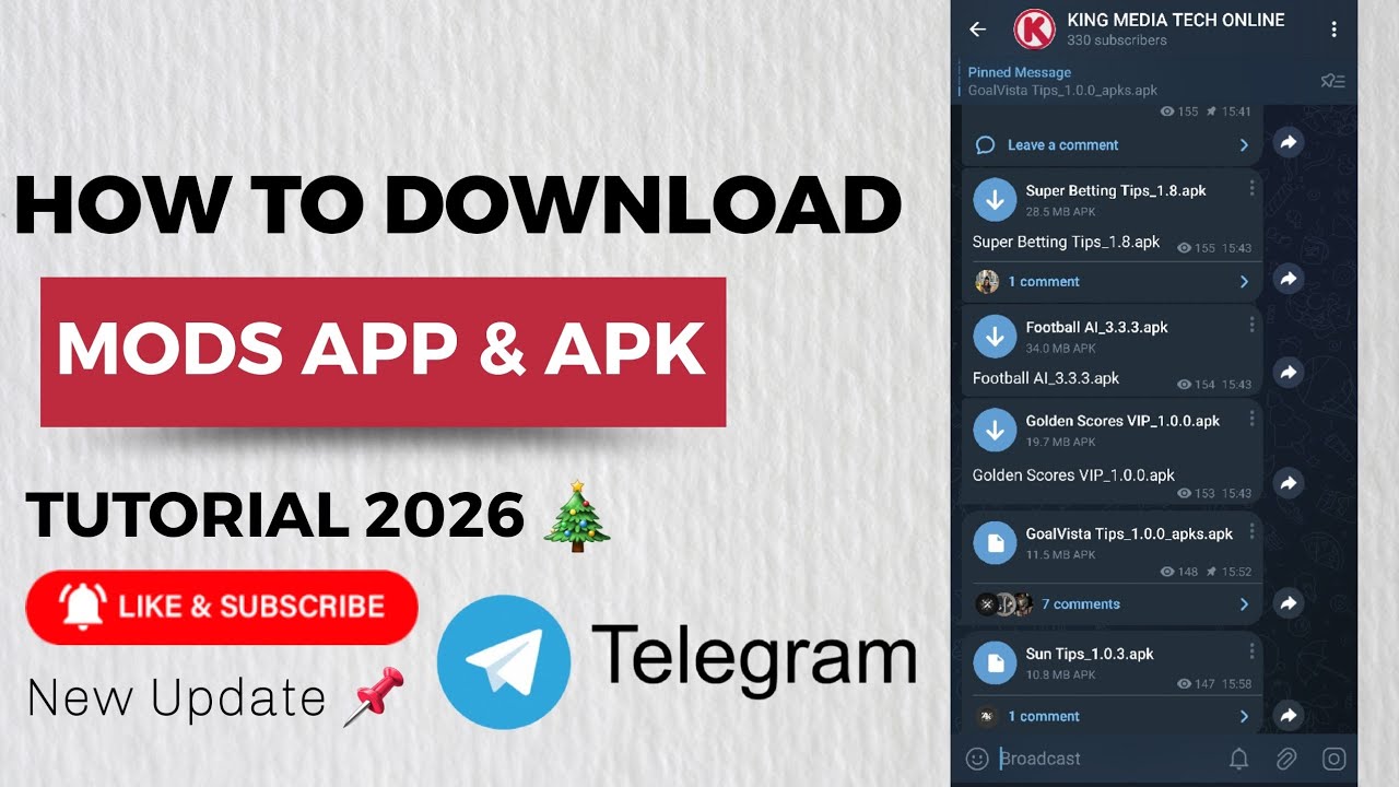 HOW TO DOWNLOAD APK & APP MODS FOR TELEGRAM CHANNEL - YouTube