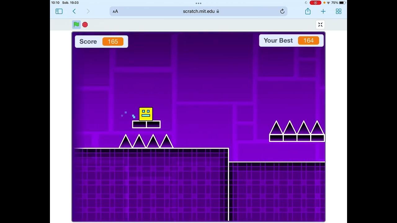 Scratch - geometry dash 💻💻 - YouTube