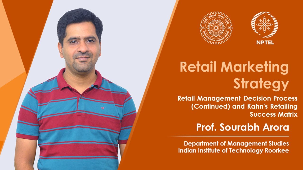 Lecture 9 - Retail Management Decision Process (Continued) and Kahn's ...