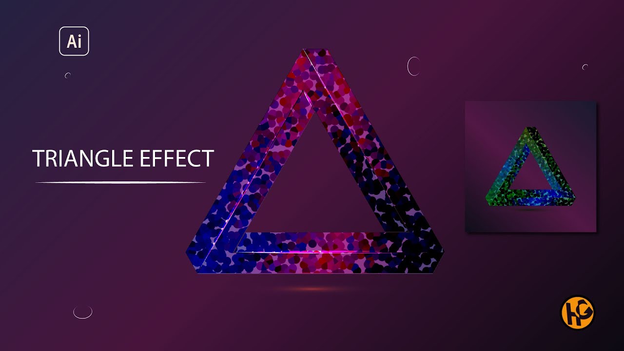 Triangle Effect: A Step-by-Step Video Guide#illustratortutorial - YouTube