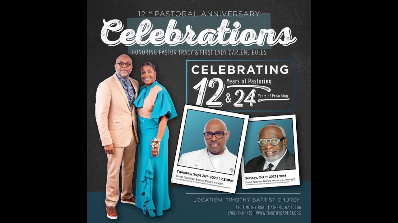 12th Pastoral Anniversary Celebration I Bishop Anthony L. Jinwright I ...