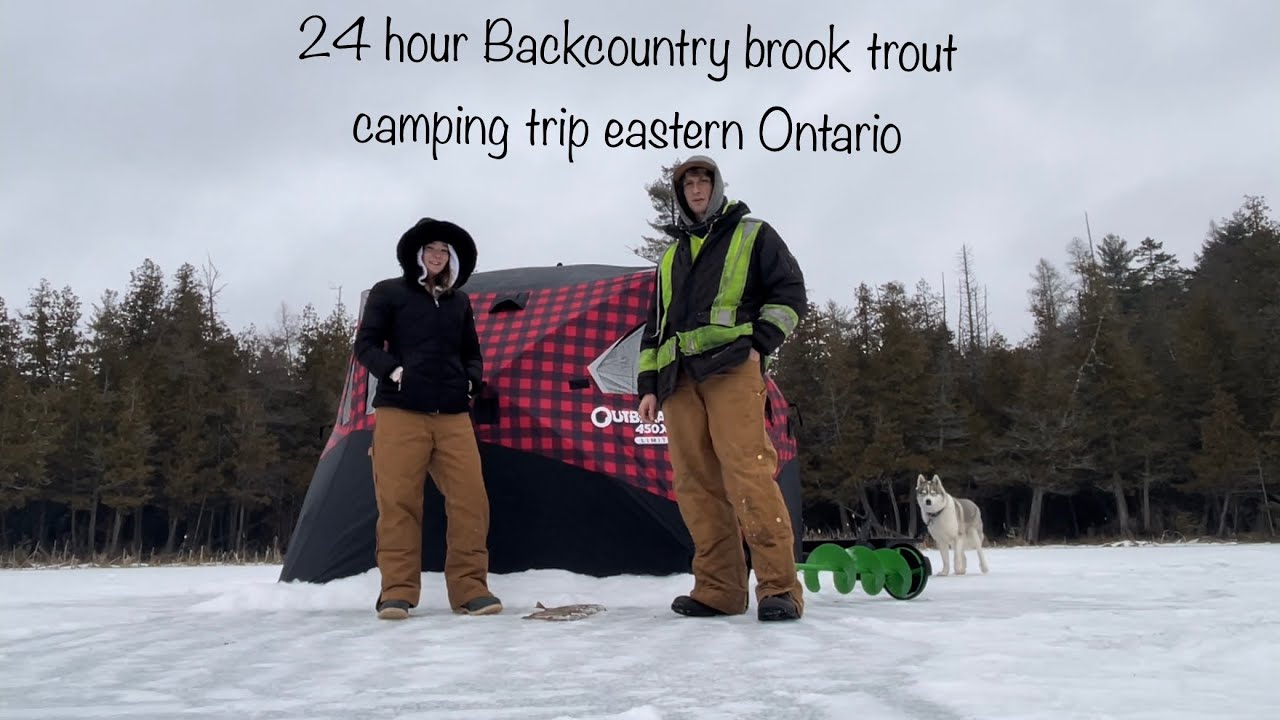 24 hours camping on a eastern Ontario brook trout back lake - YouTube