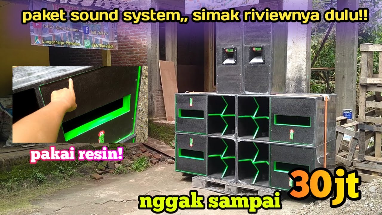 PAKET SOUND SYSTEM SIAP BUNYI ||riview sound system kelas hajatan - YouTube