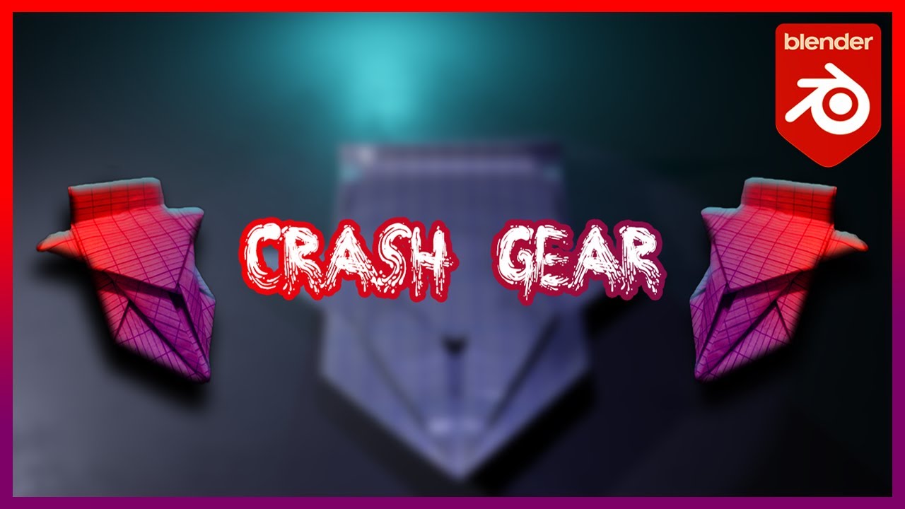 Crash gear origami | Blender 3D | - YouTube