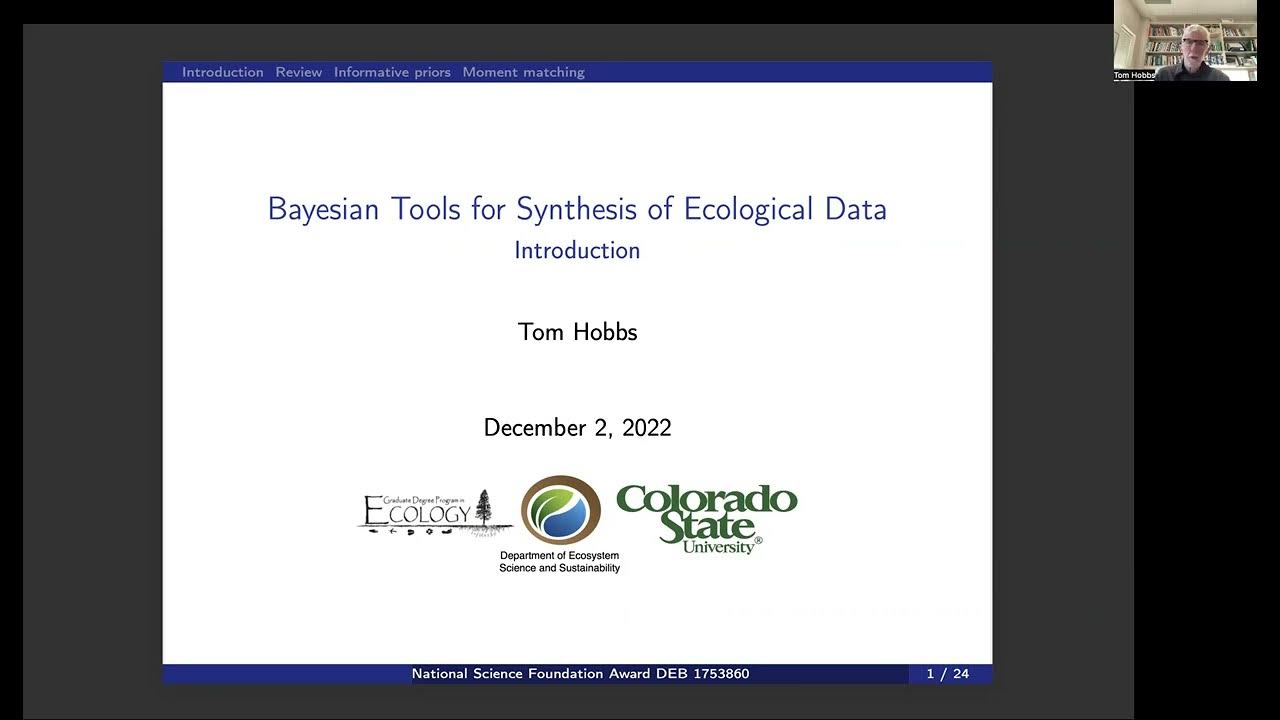 Bayesian synthesis of ecological data Introduction - YouTube