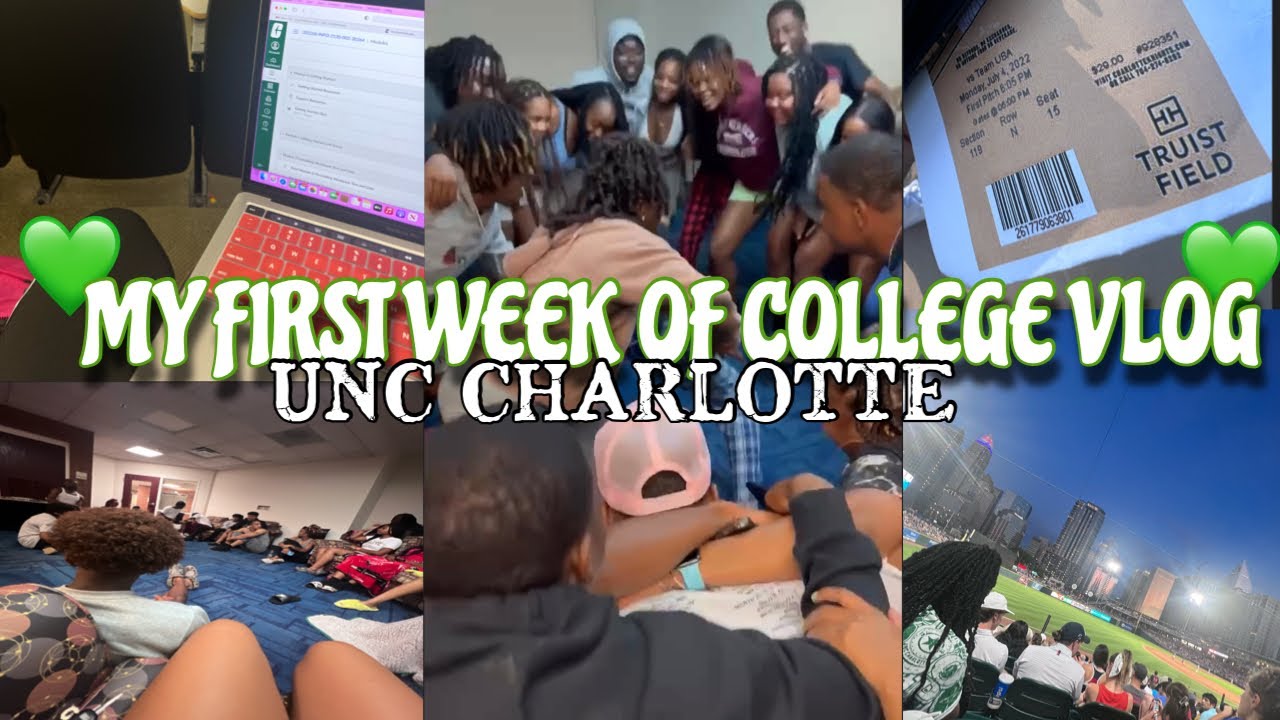 FIRST WEEK OF COLLEGE | GET USE TO CLASS WITH ME ! UNCC💚 - YouTube